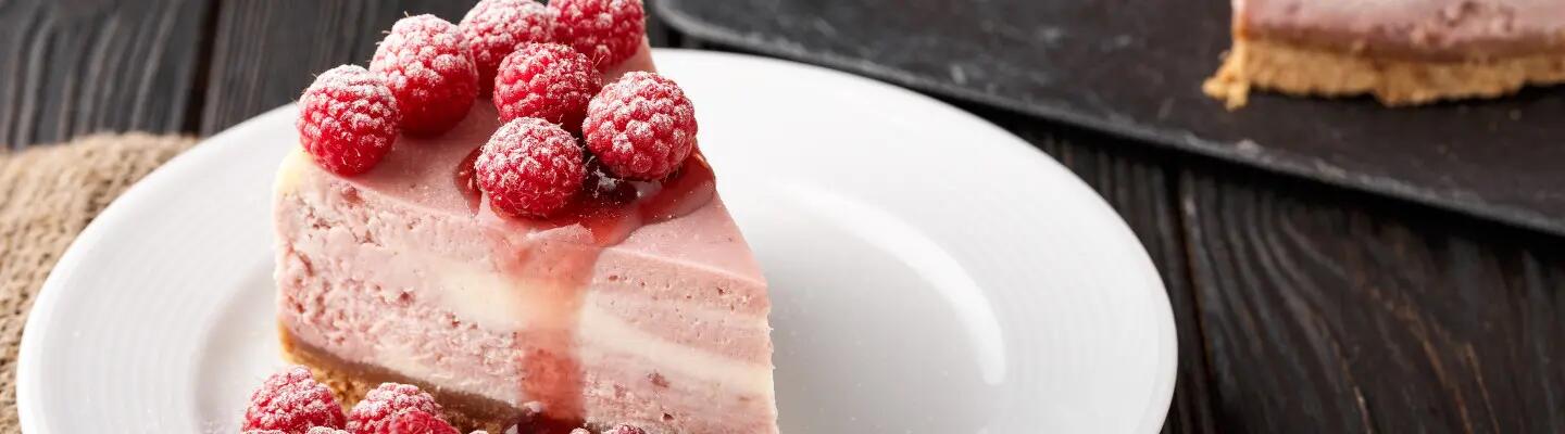 Cheesecake aux framboises et fromage frais - Recette au fromage