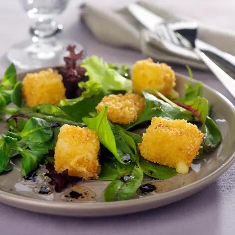 Bouchées de fromage pané - Recette au fromage