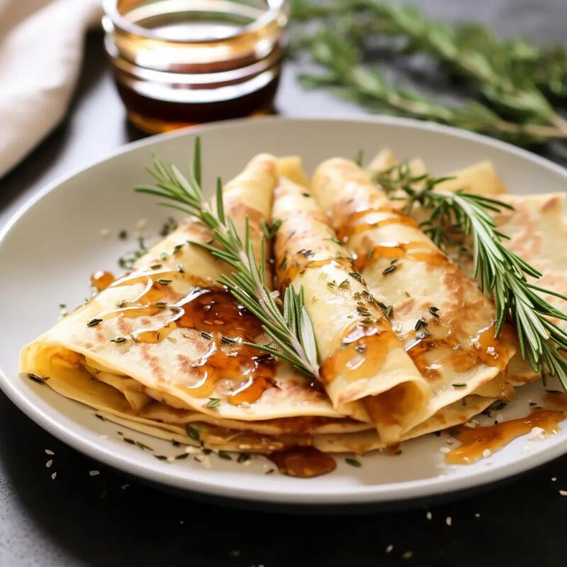 Crêpe chèvre miel - Recette au fromage