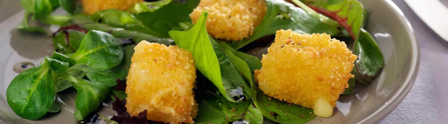 Bouchées de fromage pané - Recette au fromage