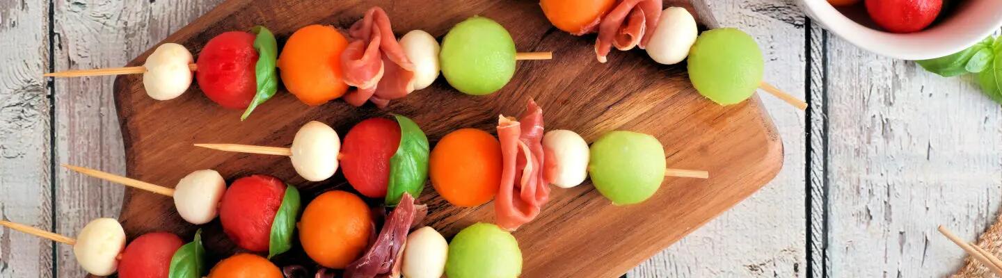 Brochette de fruits au fromage - Recette au fromage