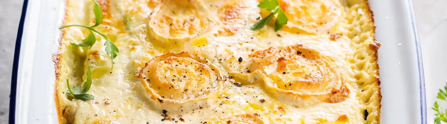 Gratin de courgettes au chèvre - Recette au fromage
