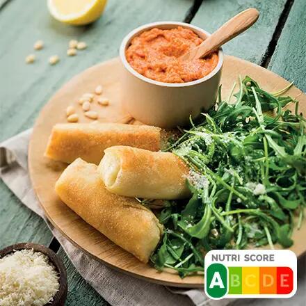 Bricks sans viande à la sicilienne, pesto poivron-parmesan - Recette au ...